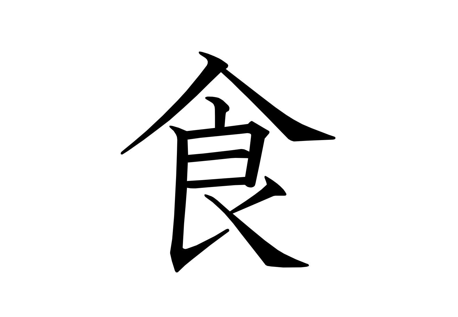 「食」: Orden de trazos, pronunciación y ejemplos.【JLPT N5】