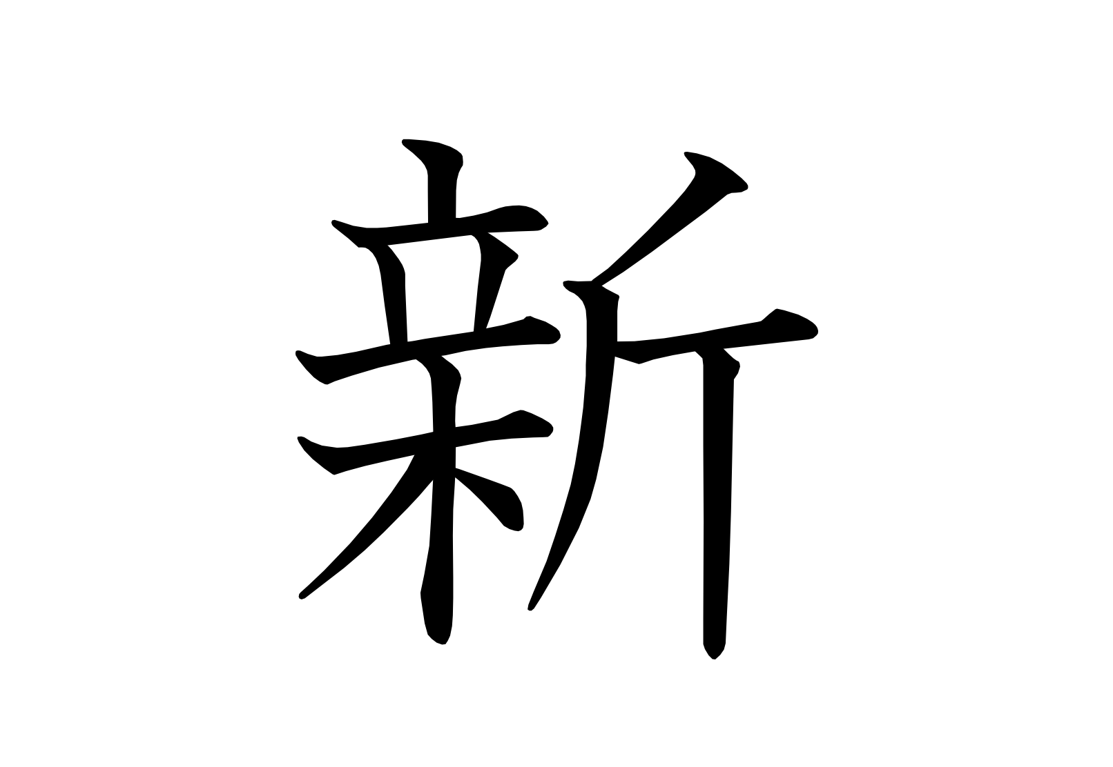 「新」の書き方・書き順・読み方・例【JLPT N5漢字】